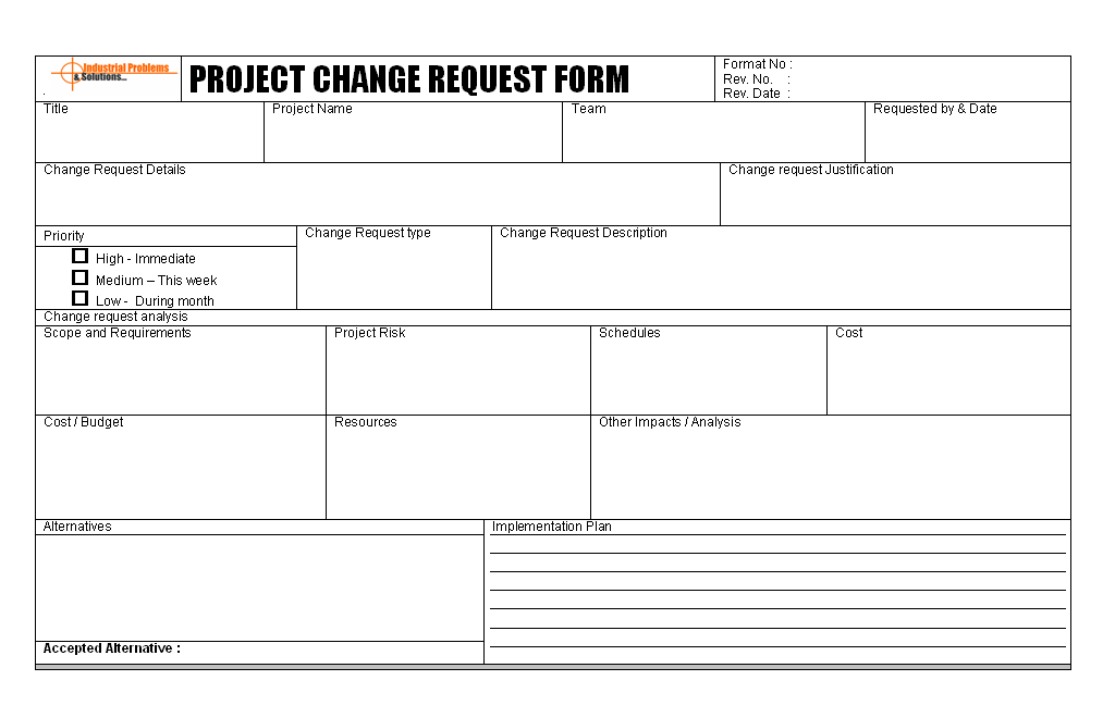 Project Change Management Plan