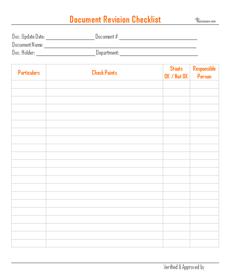  Document Revision Process 