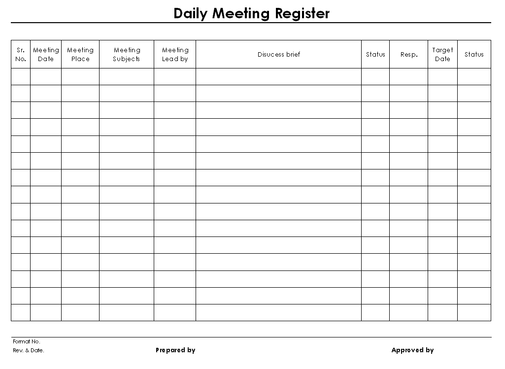 Daily Meeting Documents