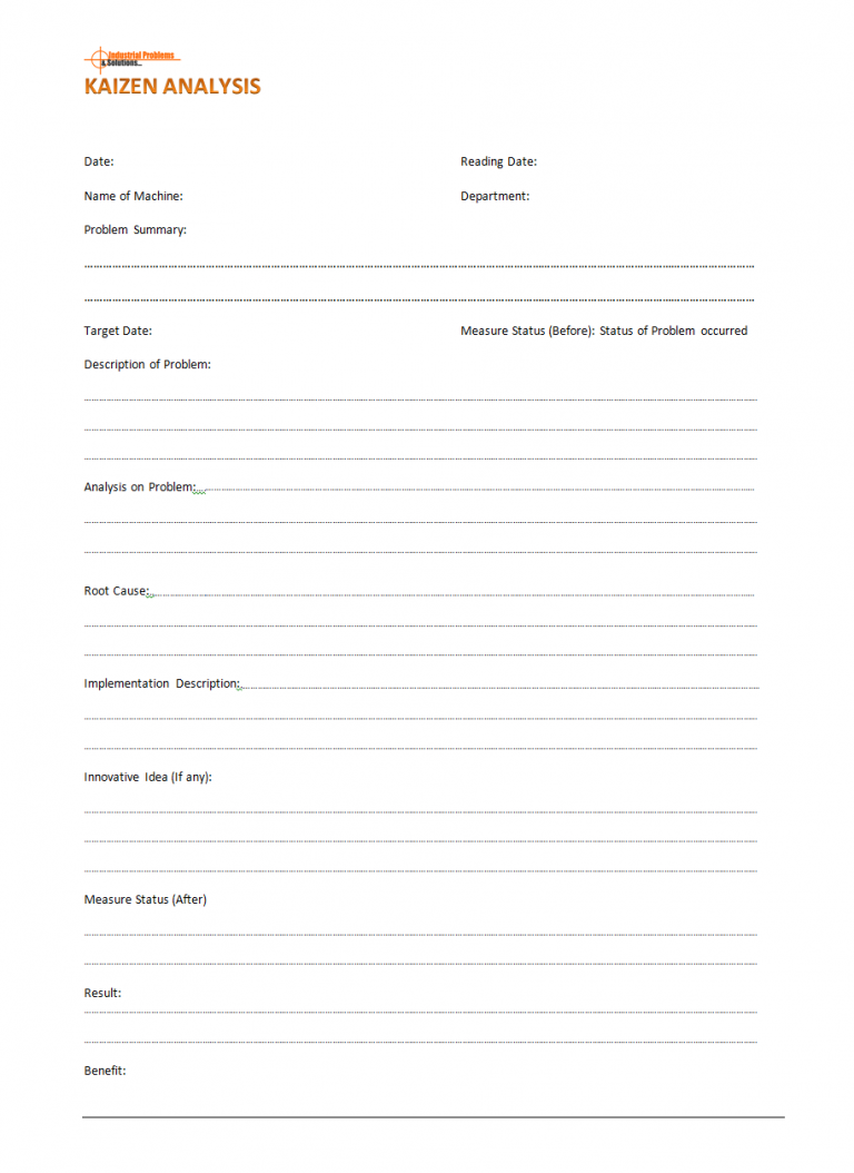 Basic Analysis of Kaizen – Steps of Basic Analysis Basic Analysis of Kaizen – Steps of Basic Analysis