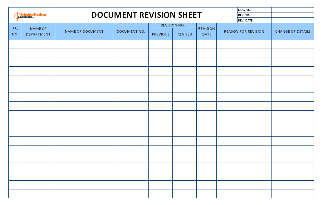 Document Revision Distribution