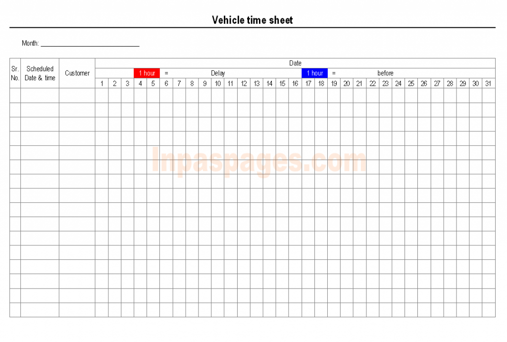 Vehicle time documents