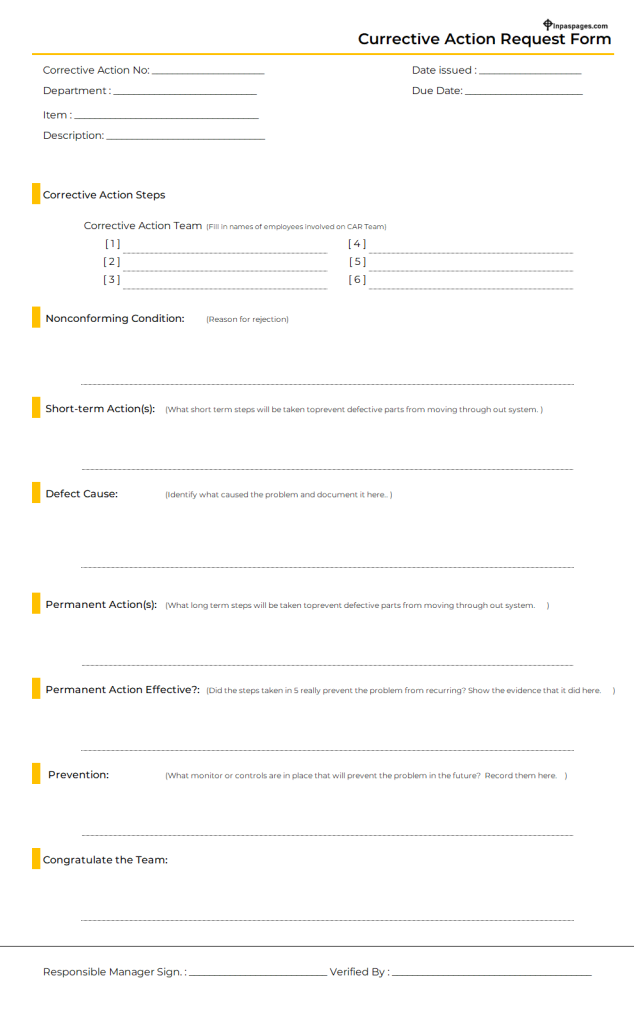 Corrective Action