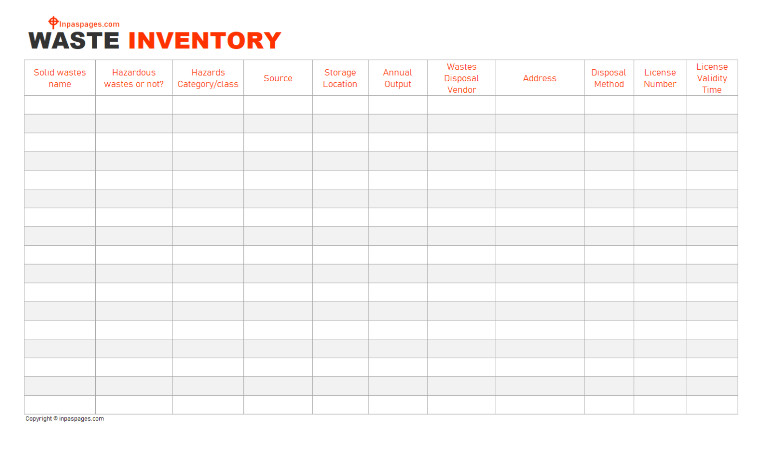 Inventory Template – Free Sample, Example, Format in Excel